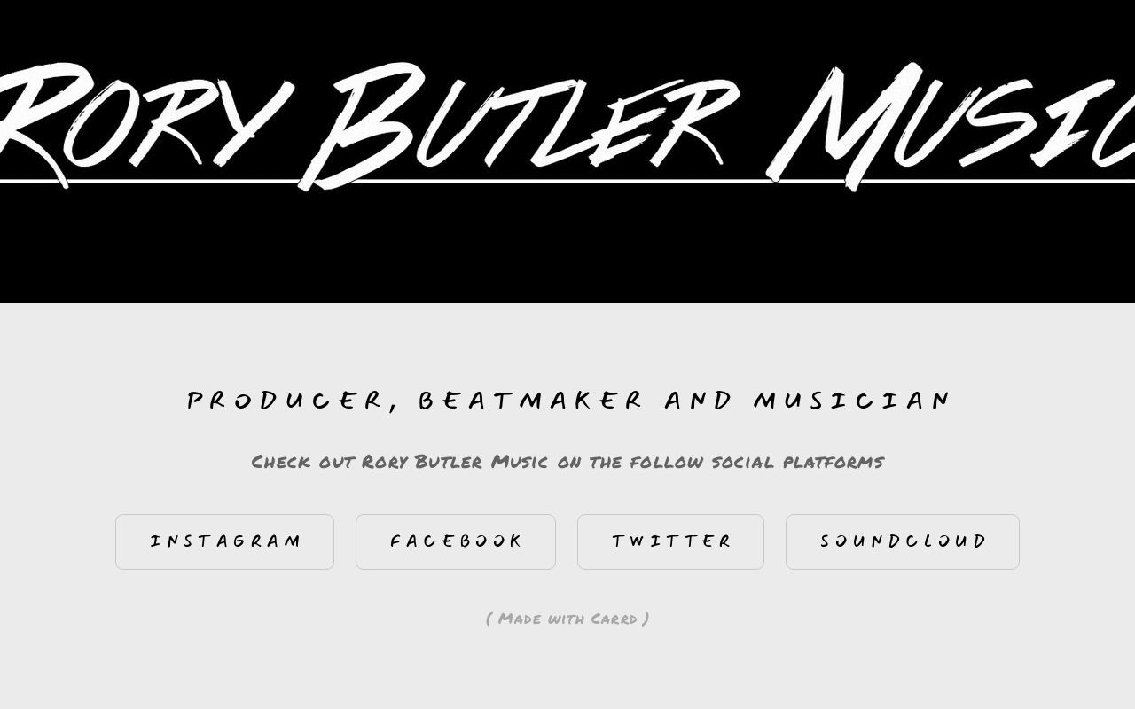 Rory Butler Music